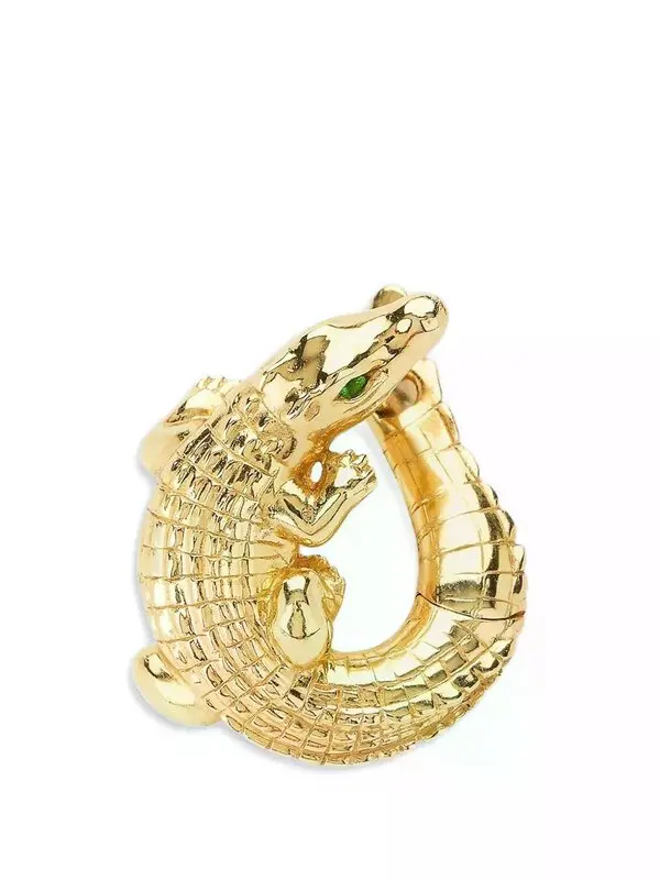 BIBI VAN DER VELDEN Alligator Twist Earring - Gold