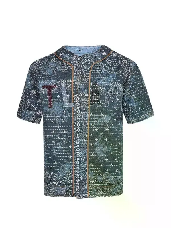 PARIS LAUNDRY Patchwork Baseball T-shirt