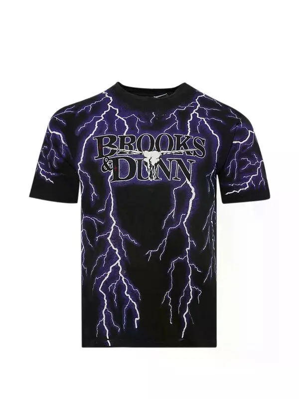 EARTHLING VIP Lightning Print T-shirt - Black