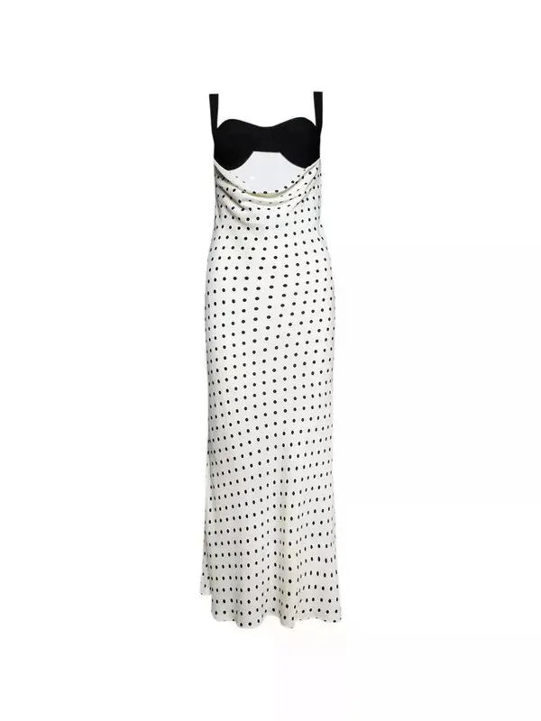 Florence & Fortitude Polka Dot Cowl Dress