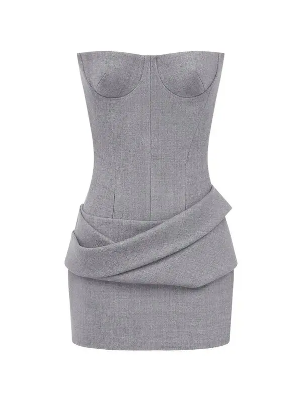 Alex Perry Cupped Draped Mini Dress