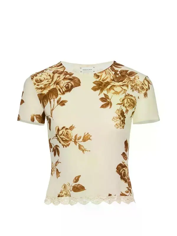 Magda Butrym Floral Lace T-shirt