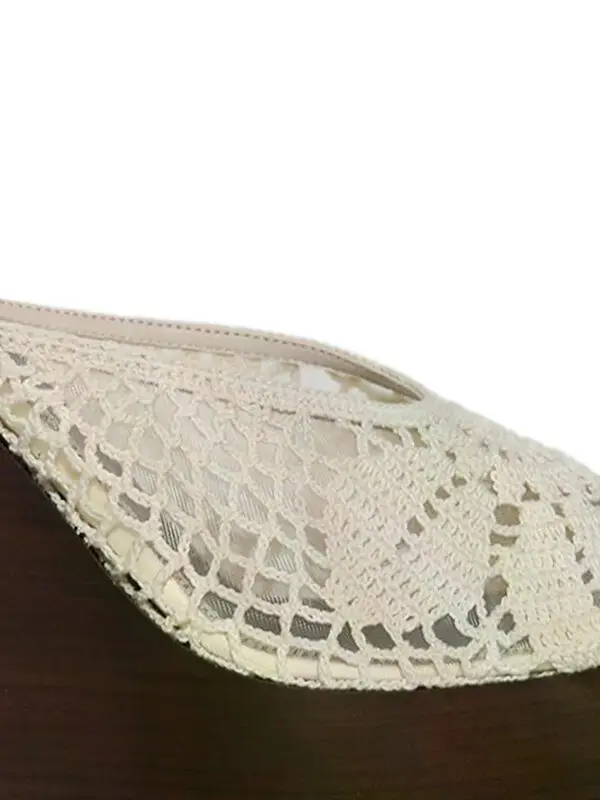 Magda Butrym Crochet Wedge Sandals - Neutrals