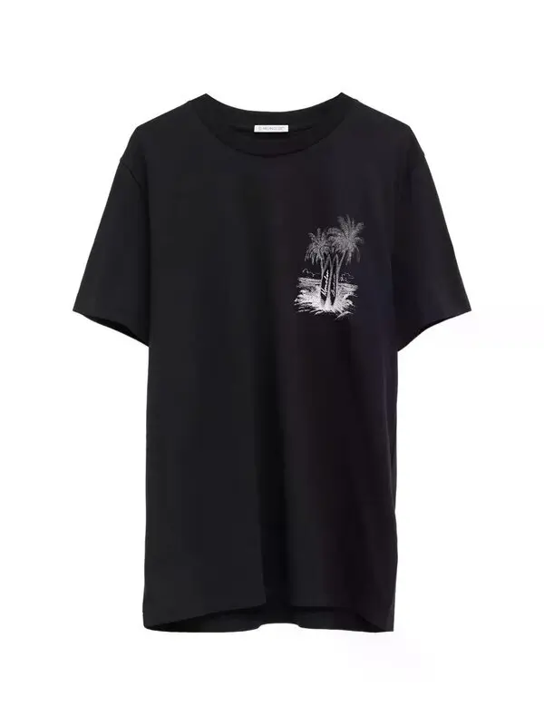 Moncler Beach Printed T-shirt - Black