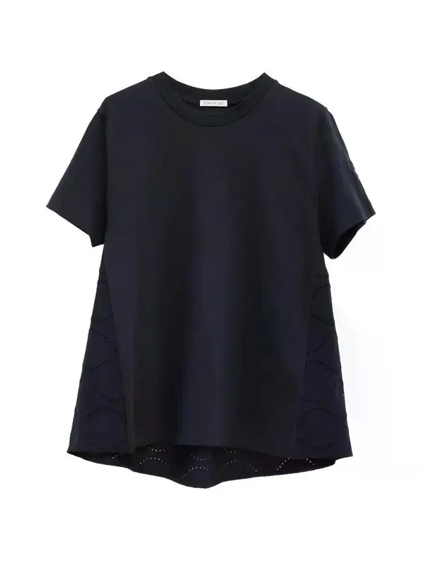 Moncler Eyelet Short-sleeve T-shirt - Blue