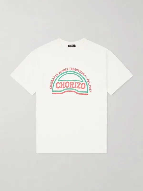 WILLY CHAVARRIA Chorizo Logo-print Cotton-jersey T-shirt