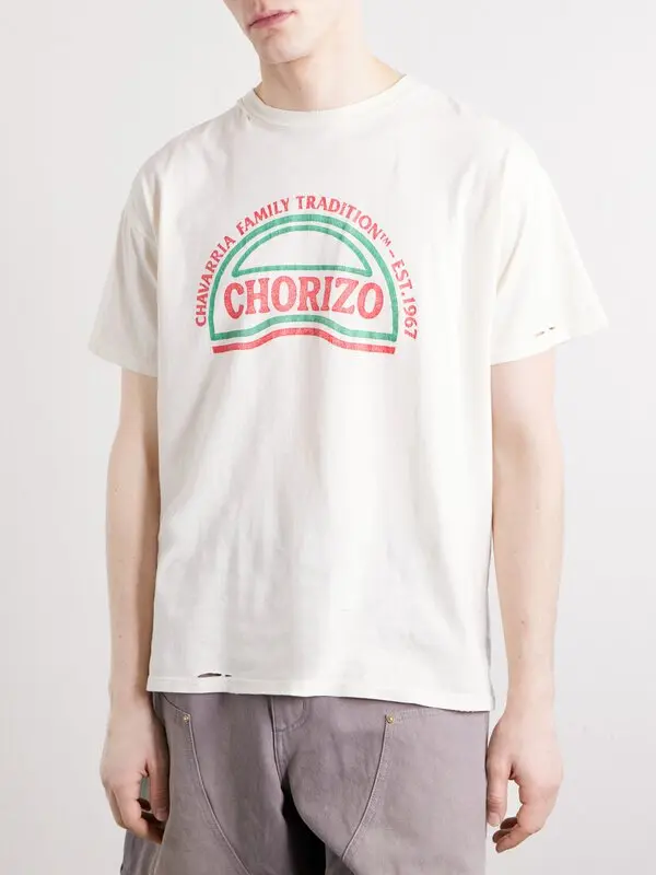 WILLY CHAVARRIA Chorizo Logo-print Cotton-jersey T-shirt