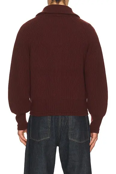 ENTIRE STUDIOS Blimp Quarter Zip Sweater - Bean