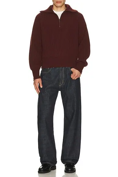 ENTIRE STUDIOS Blimp Quarter Zip Sweater - Bean