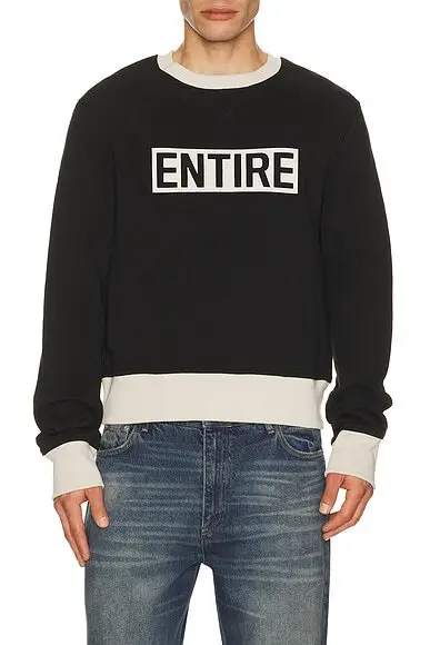 ENTIRE STUDIOS Contro Crew Sweatshirt - Skunk