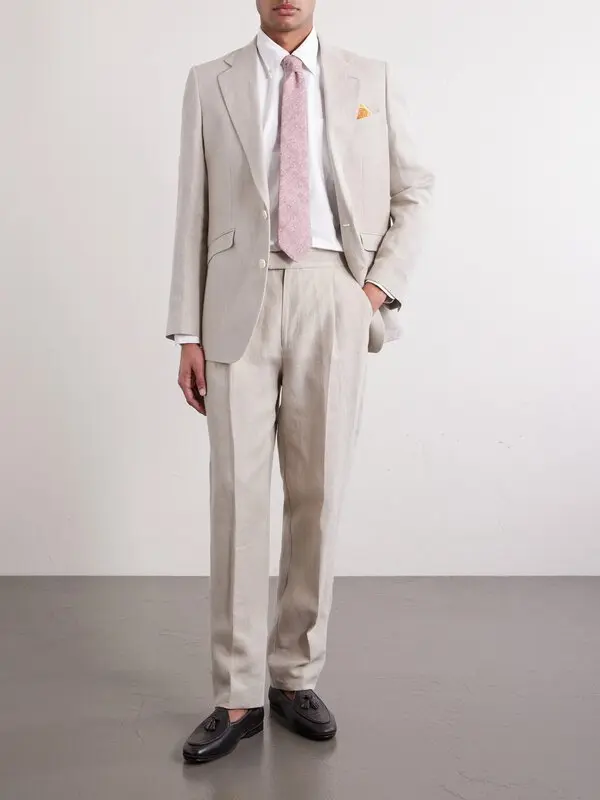 FAVOURBROOK Cooper Slim-fit Linen Trousers