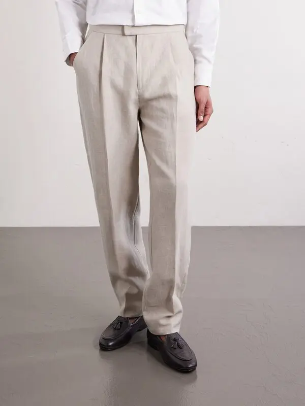 FAVOURBROOK Cooper Slim-fit Linen Trousers