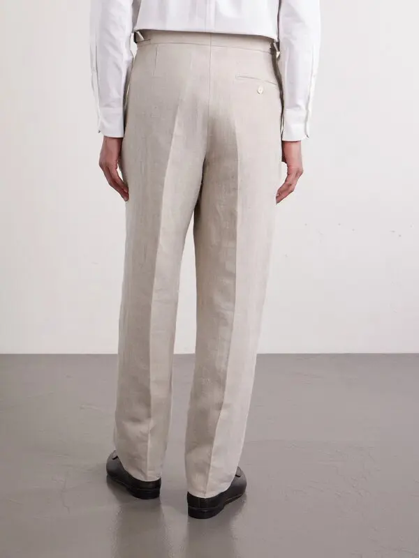 FAVOURBROOK Cooper Slim-fit Linen Trousers