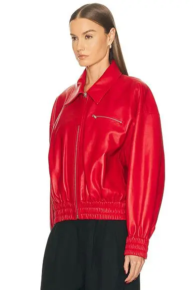 JIL SANDER Bomber Jacket - Red