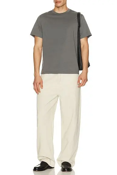 FRAME Short Sleeve Light Cotton Tee - Modern Grey