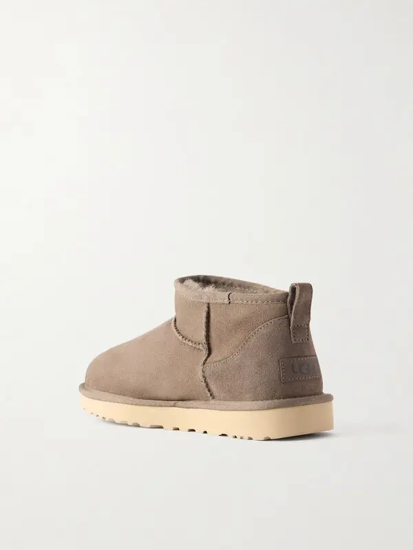 UGG Classic Ultra Mini Shearling Boots - Gray