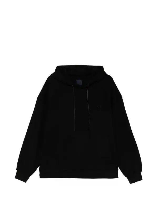 JUUN.J Drawstring Hooded Sweatshirt - Black