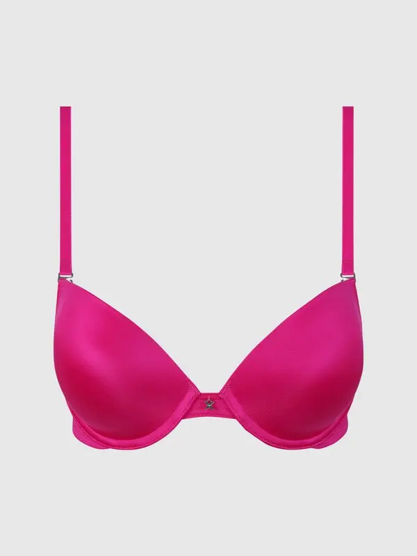 Frederick's Of Hollywood Hollywood Exxtreme Plunge Push Up Bra - Multi-color