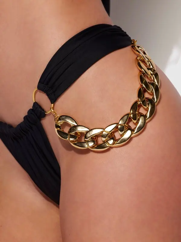 Frederick's Of Hollywood Rising Star Chain Side Thong