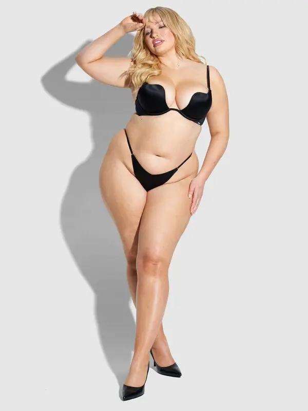 Frederick's Of Hollywood Lexi Liquid Satin G-string - Black
