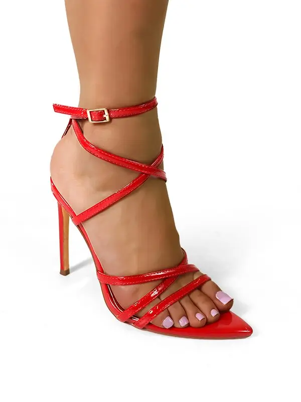 Frederick's Of Hollywood Lidia Stiletto Heel - Red