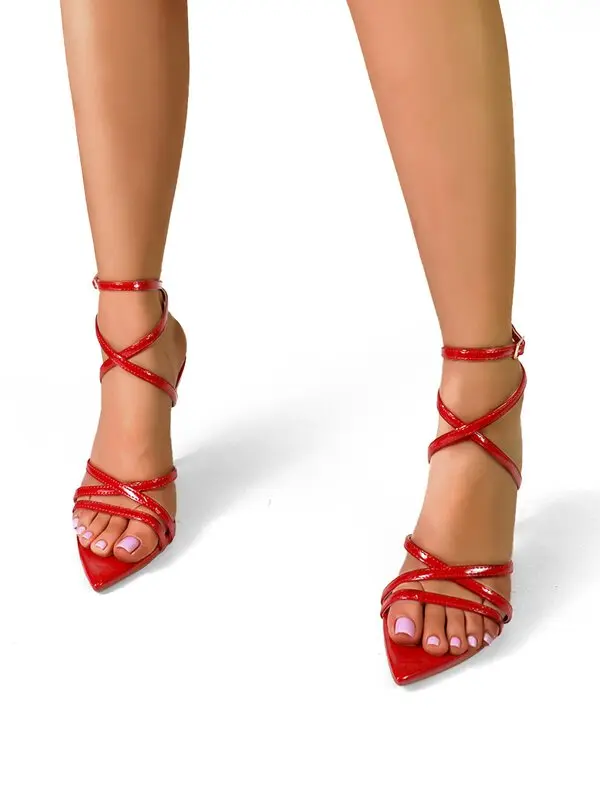 Frederick's Of Hollywood Lidia Stiletto Heel - Red