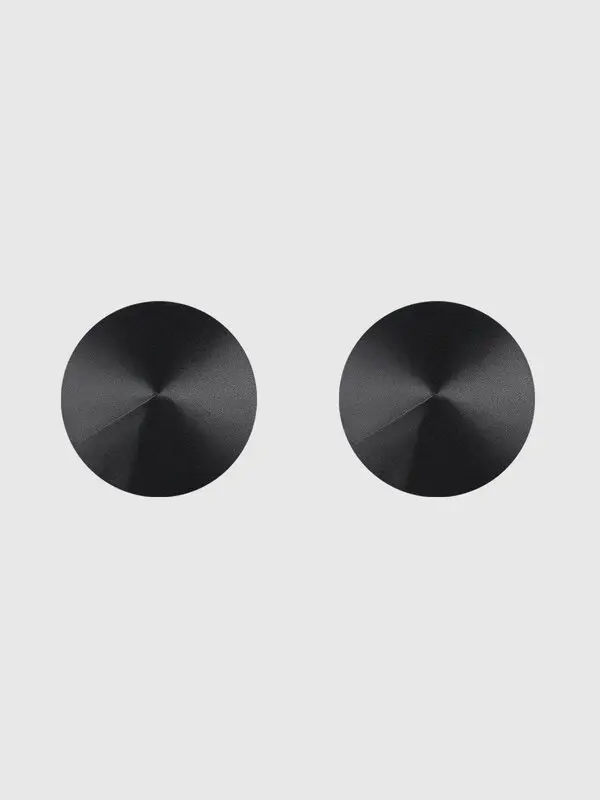 Frederick's Of Hollywood High Shine Metal Cone Nipple Covers - Black