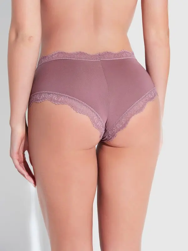 Frederick's Of Hollywood Jenna Micro Cheeky - Rose