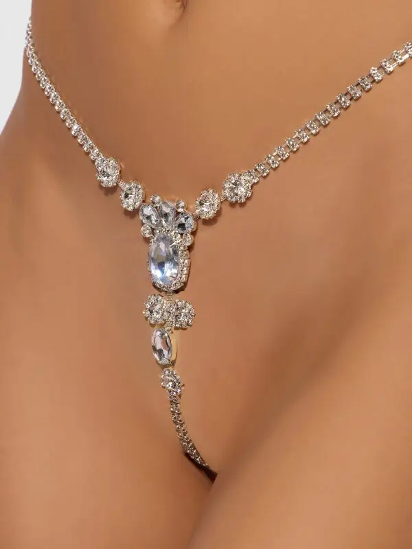 Frederick's Of Hollywood Ziggy Ornate Rhinestone G-string