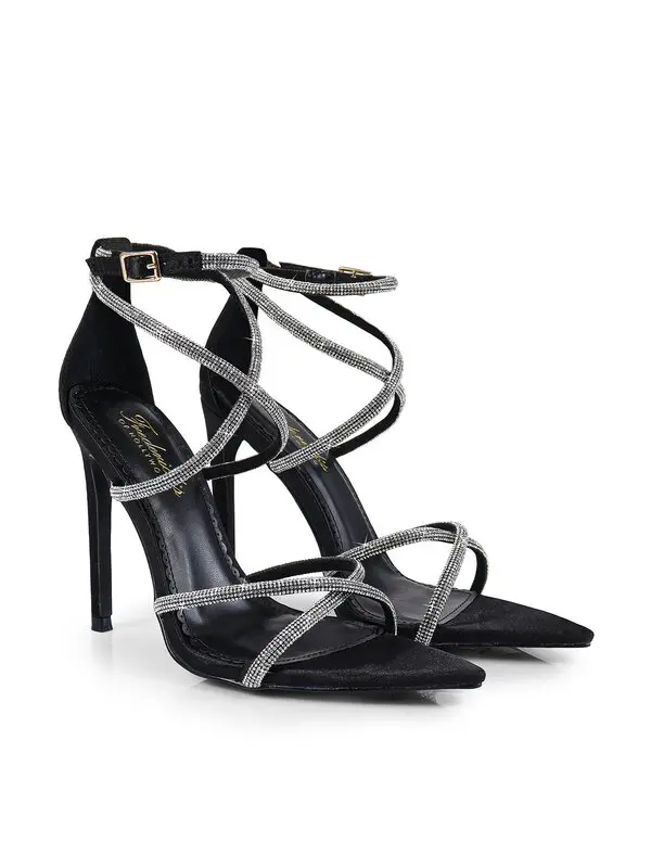 Frederick's Of Hollywood Laurent Rhinestone Heels
