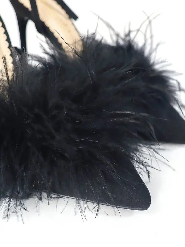 Frederick's Of Hollywood Valerie Feather Pumps