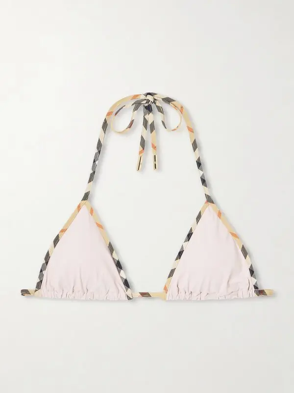 Burberry Archive Check Bikini Top - Pink