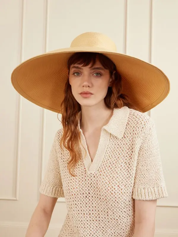 GIGI BURRIS MILLINERY Jeanette Wide-brim Hat