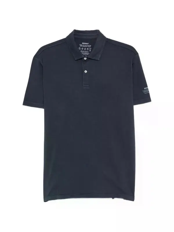 ECOALF Button Polo Shirt - Blue
