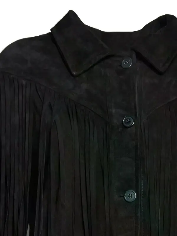 BLUSOTTO Leather Fringe Jacket