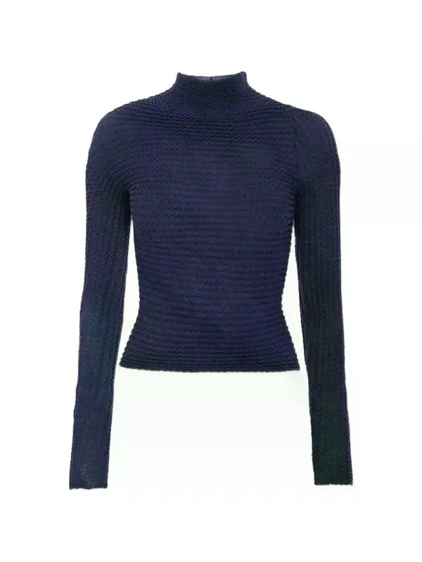 Victoria Beckham Long Sleeve Chevron Top