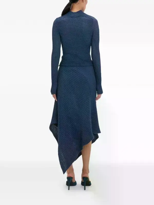 Victoria Beckham Long Sleeve Chevron Top