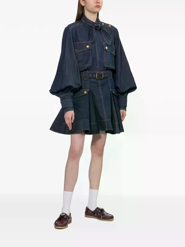 Zimmermann Denim Mini Skirt