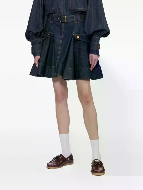 Zimmermann Denim Mini Skirt