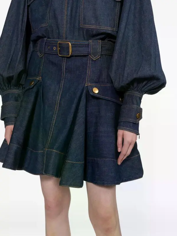Zimmermann Denim Mini Skirt