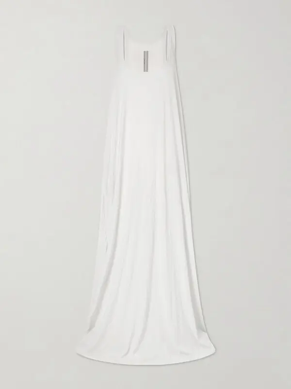 Rick Owens Tank Organic Cotton-jersey Gown - White