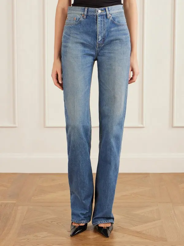 Saint Laurent High-rise Bootcut Jeans - Blue