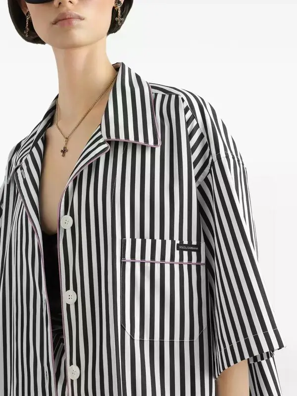 Dolce & Gabbana Striped Poplin Shirt