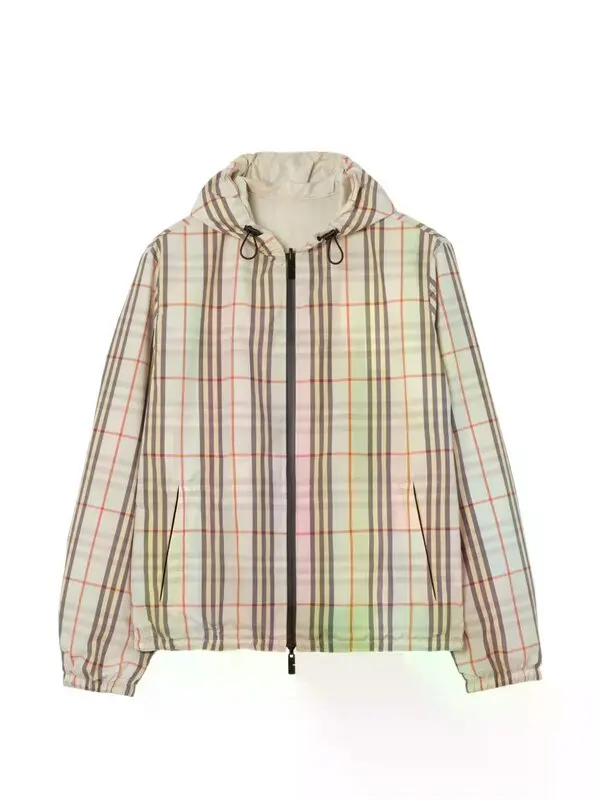 Burberry Reversible Check Hooded Jacket