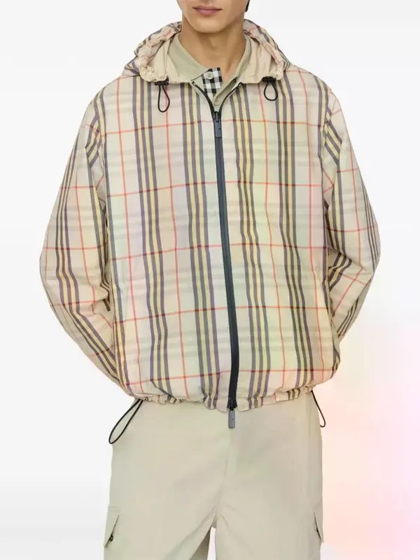 Burberry Reversible Check Hooded Jacket