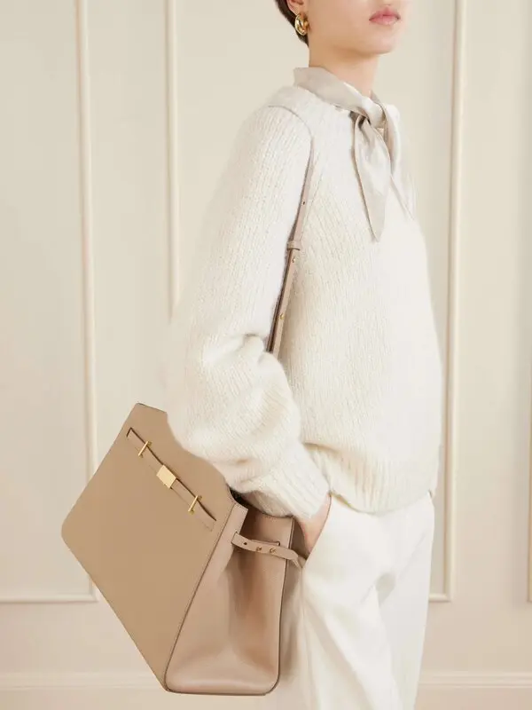 DEMELLIER The Hudson Textured-leather Tote