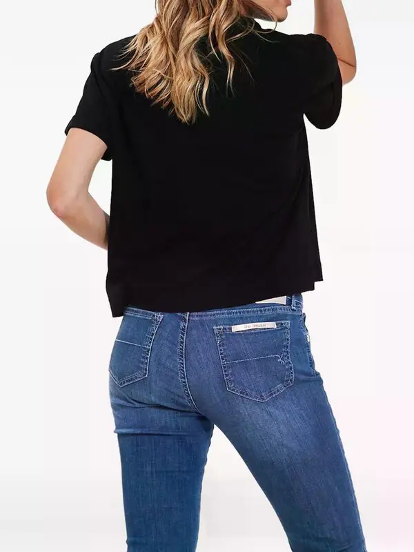 GRAN SASSO Cuffed T-shirt - Black