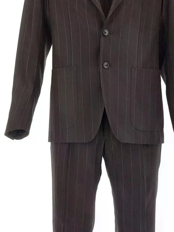 Tagliatore Pinstriped Patch-pocket Suit