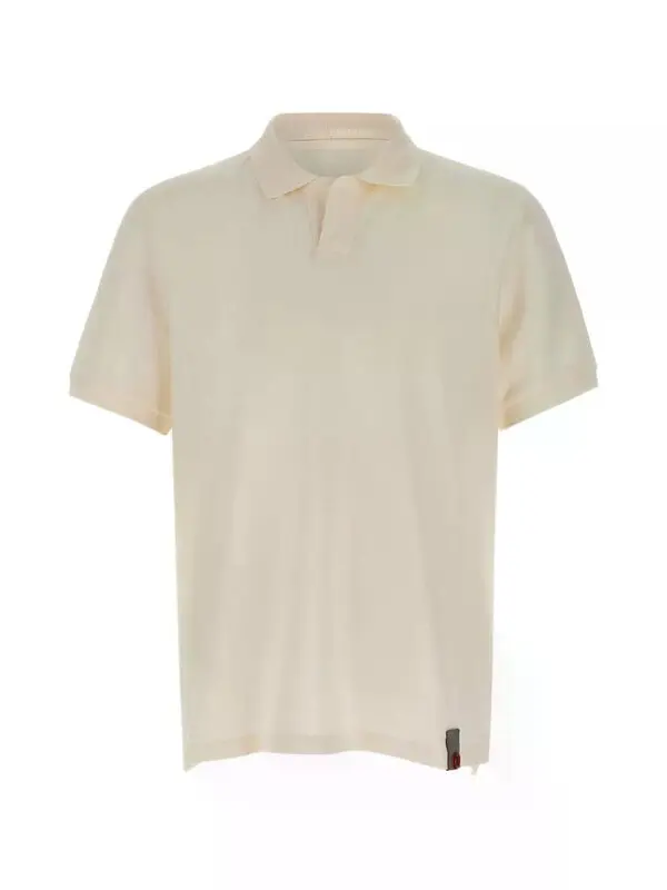 DEKKER Ribbed Trim V-neck Polo Shirt