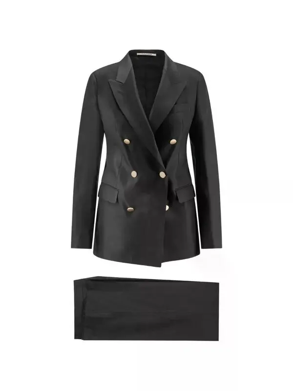 Tagliatore Double-breasted Suit - Black